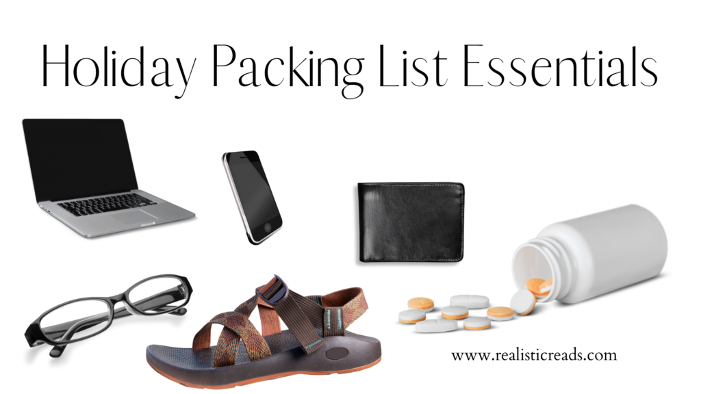 Holiday Packing List For Easier Travel - Realistic Reads